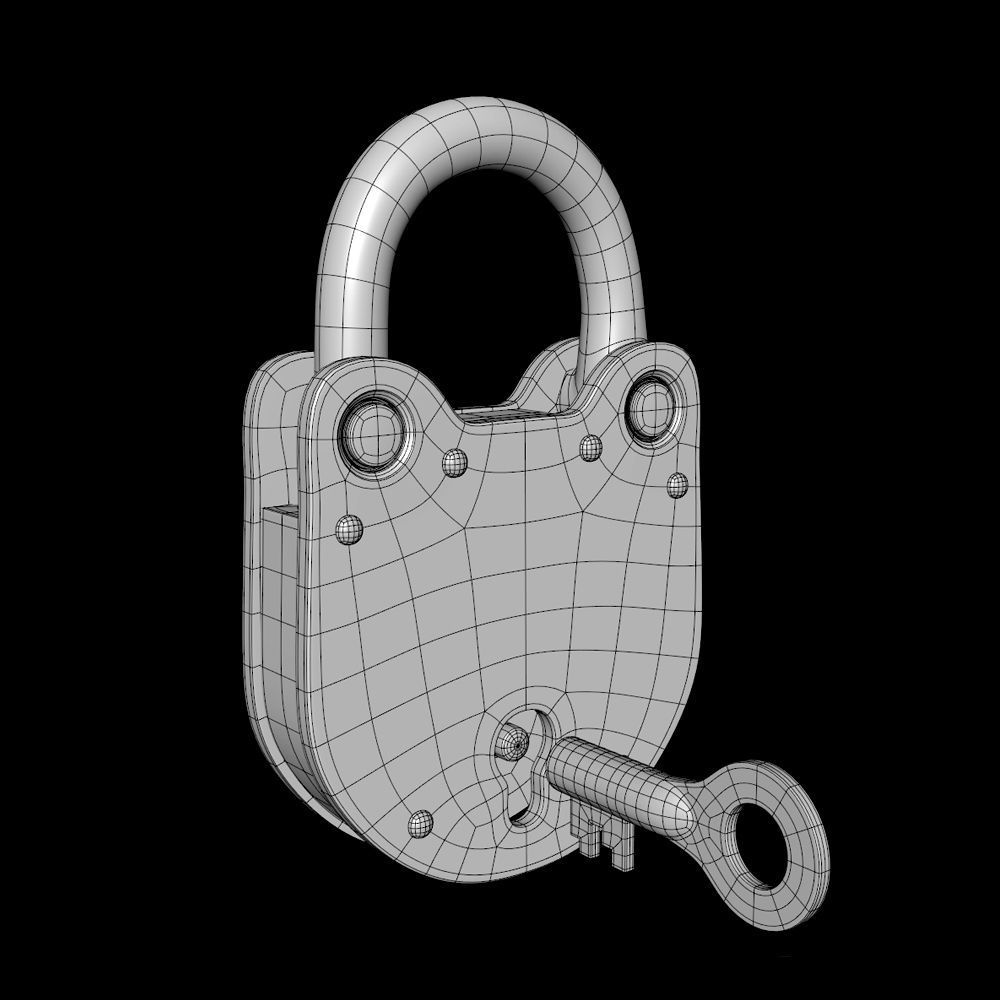 Badlock padlock 3D model | CGTrader