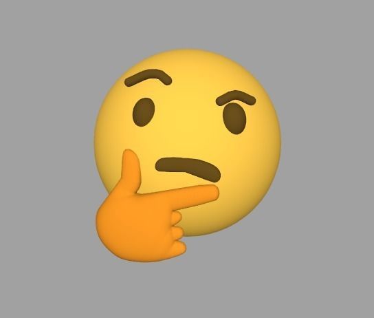 3D Emoji Hmmmm | CGTrader