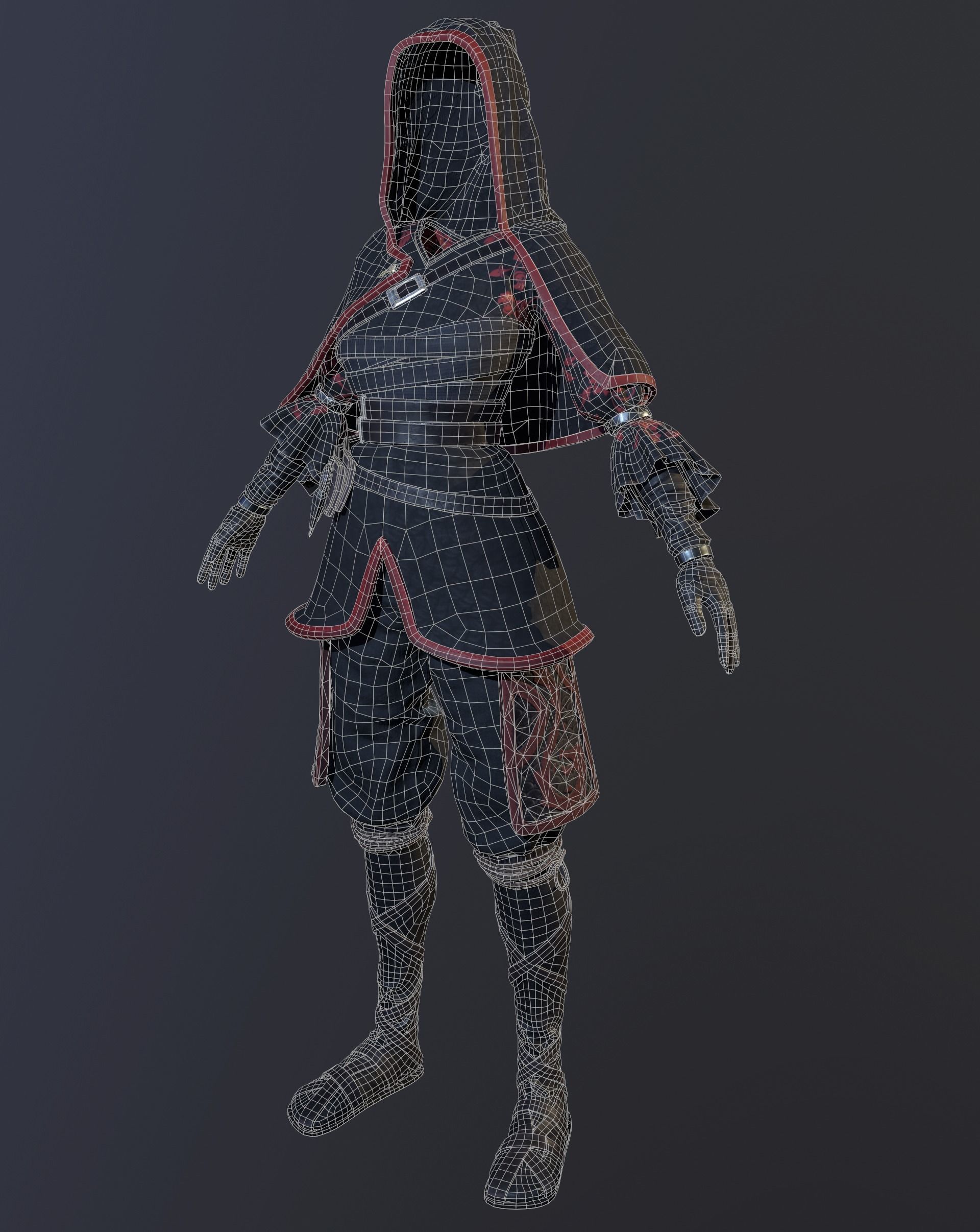 3D model Shinobi wear VR / AR / low-poly | CGTrader
