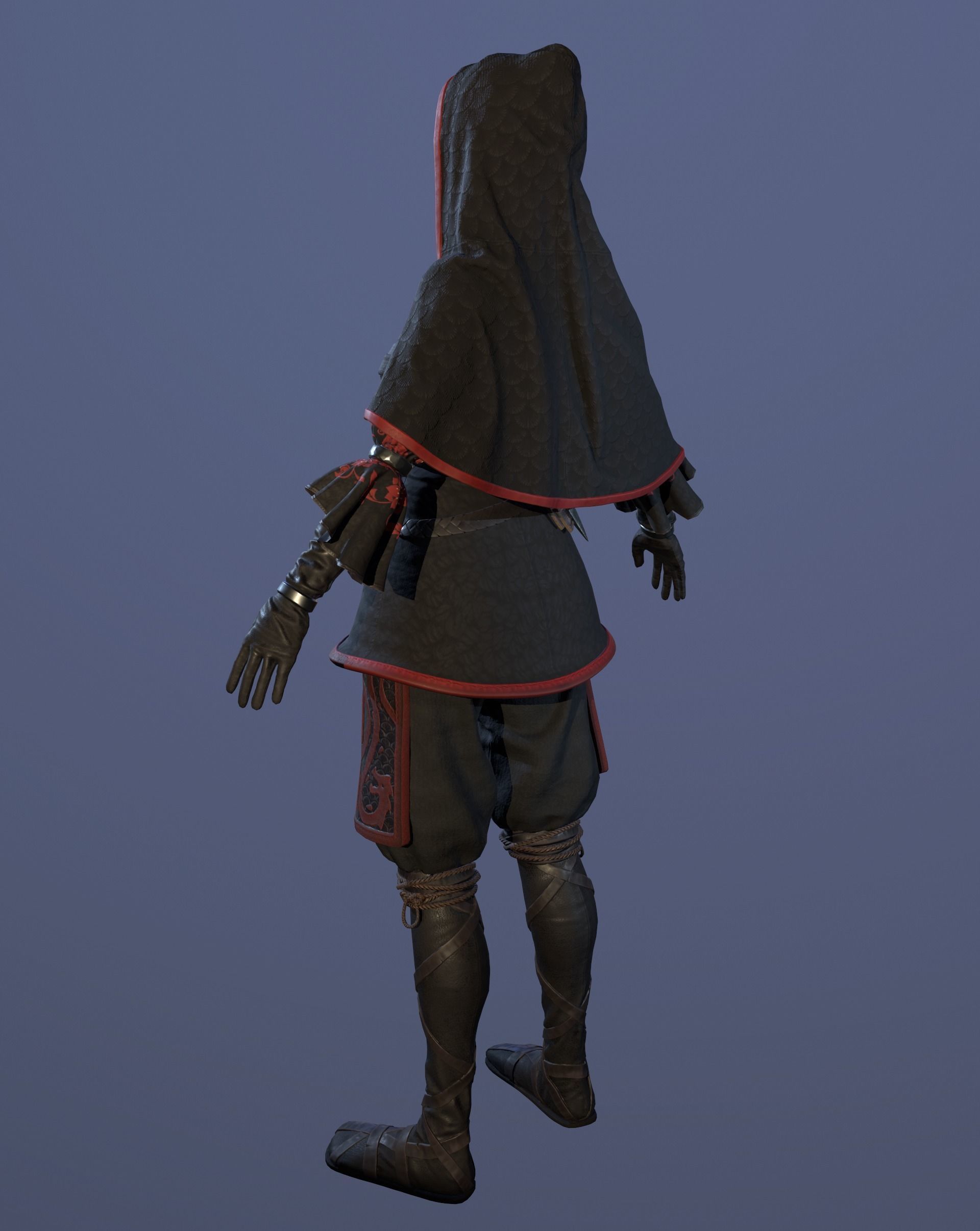3D model Shinobi wear VR / AR / low-poly | CGTrader