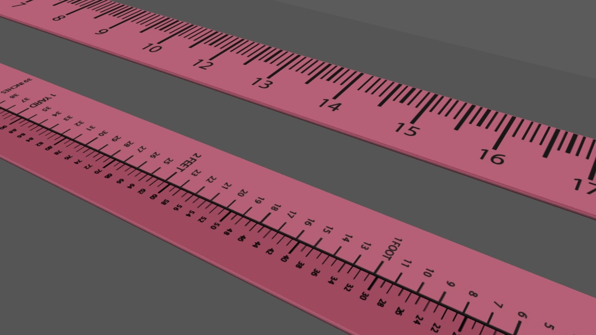 Ruler low poly free VR / AR / low-poly 3D model | CGTrader