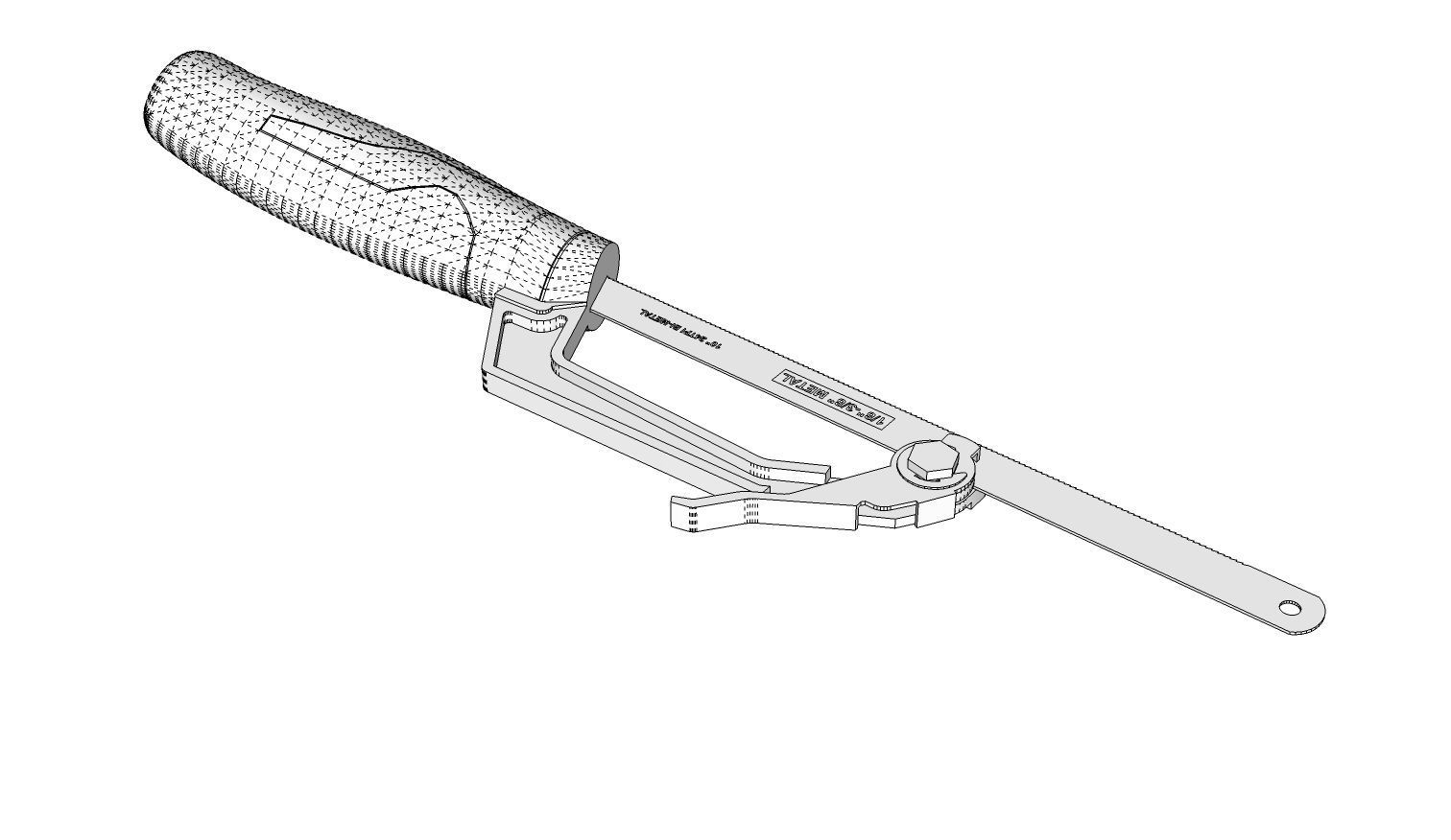 Hacksaw 3D model | CGTrader