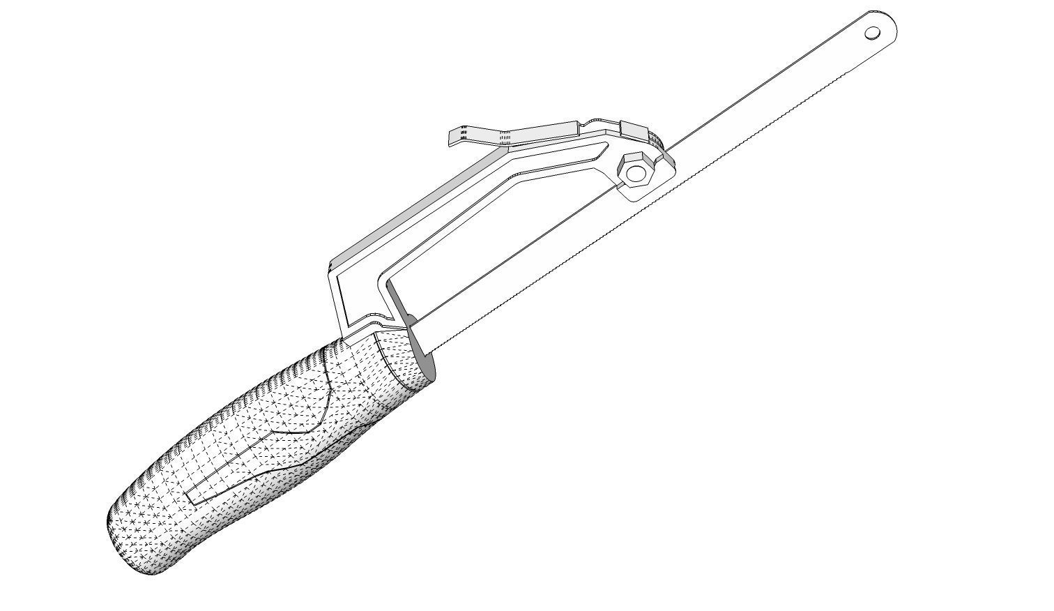 Hacksaw 3D model | CGTrader