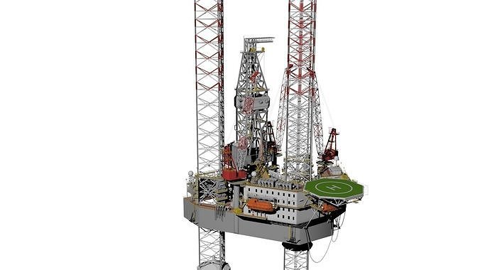 Jack up rig 3D model | CGTrader
