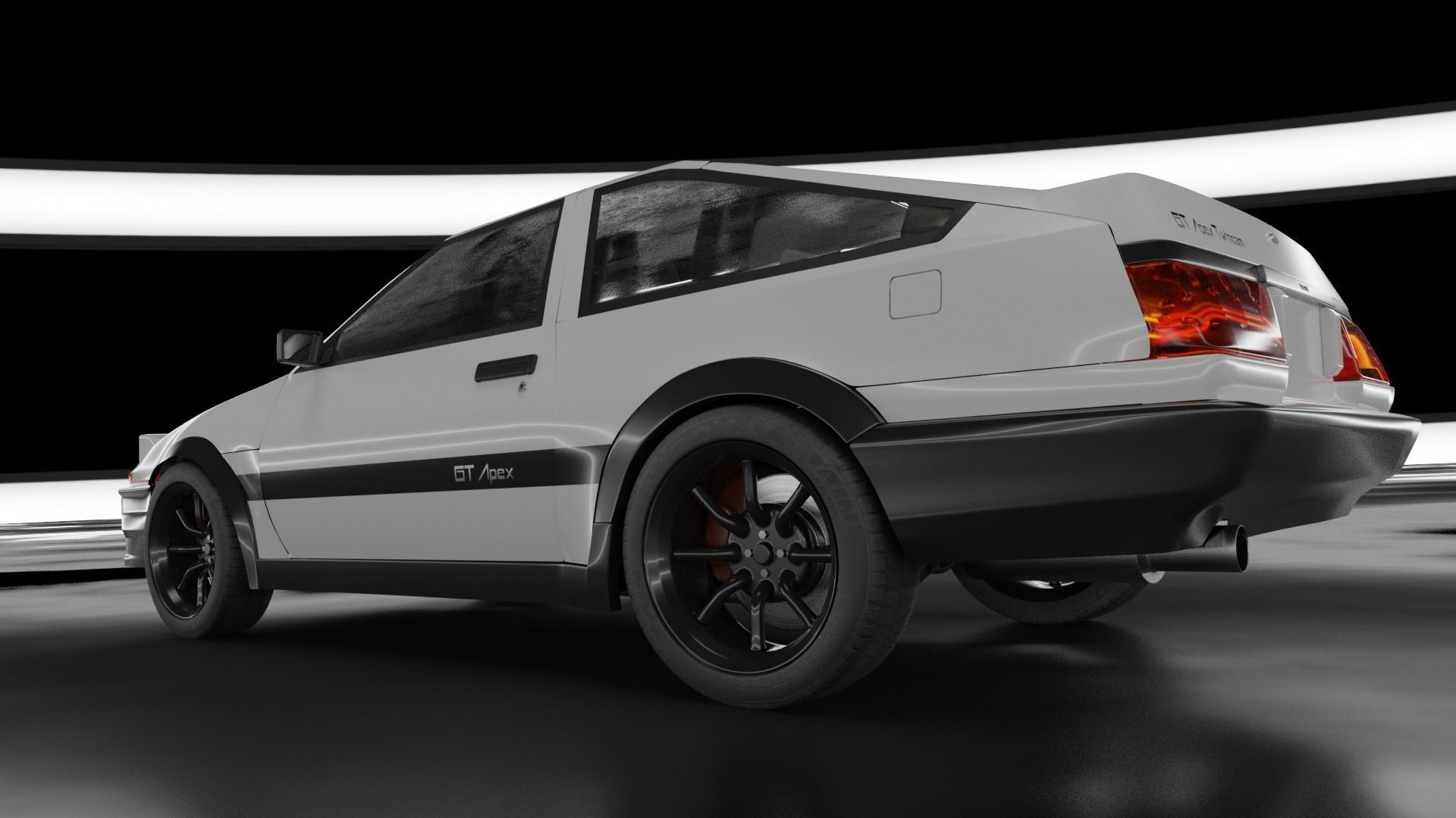 Toyota AE86 v2 3D model | CGTrader