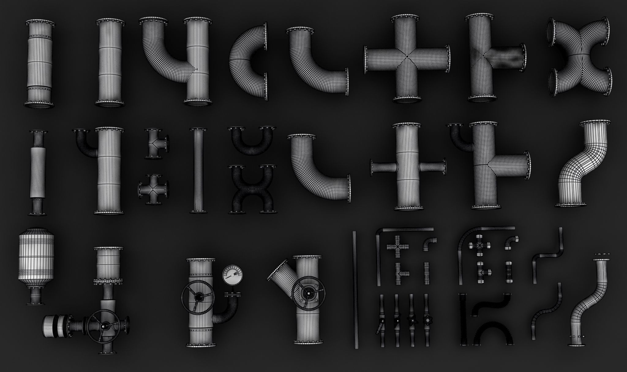 Pipes 3D model | CGTrader