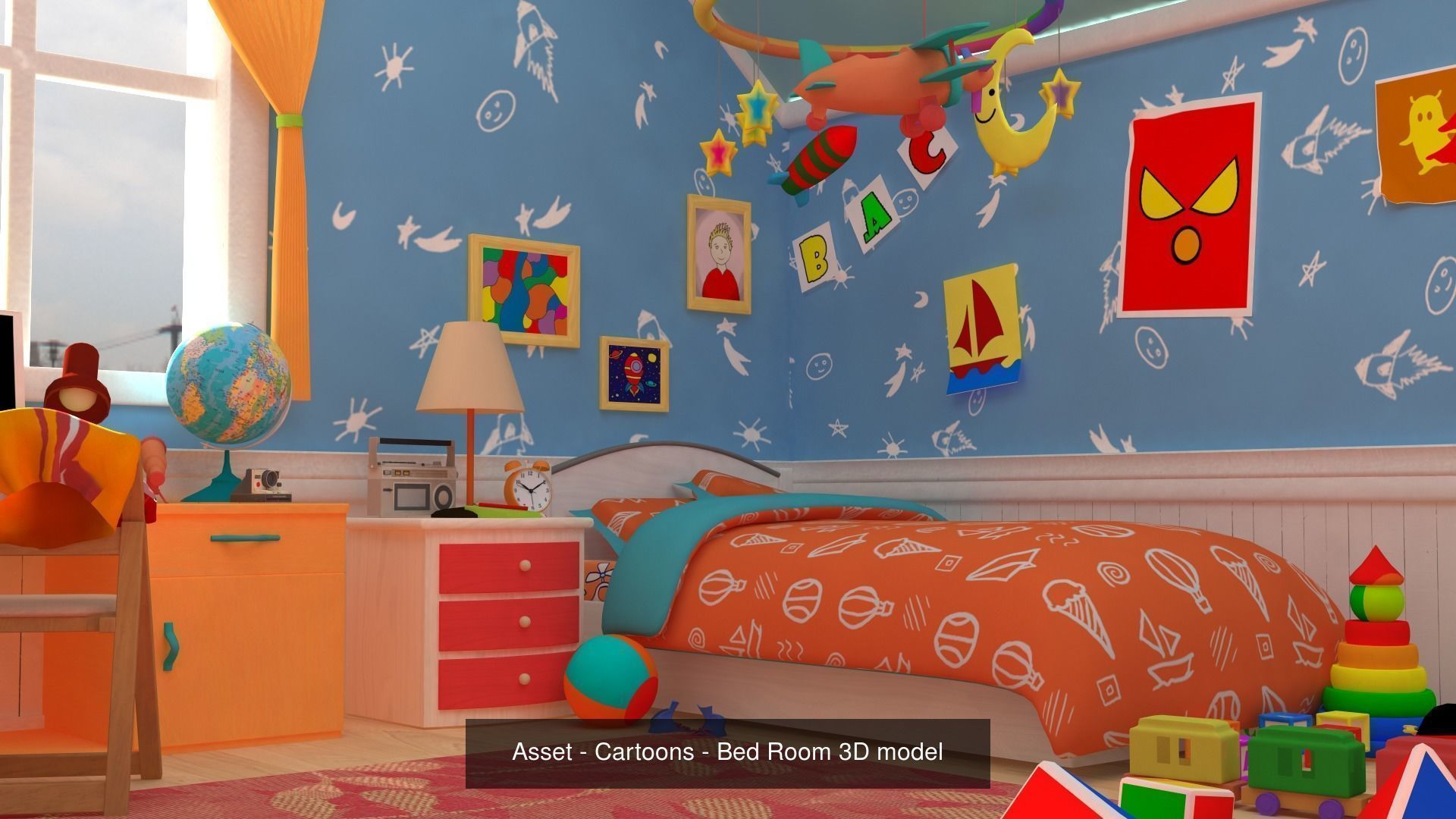 Asset - Cartoons - Background - Hight Poly 3D Model Collection | CGTrader