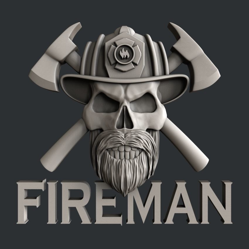 3d STL models for CNC router FireMan 3D model | CGTrader