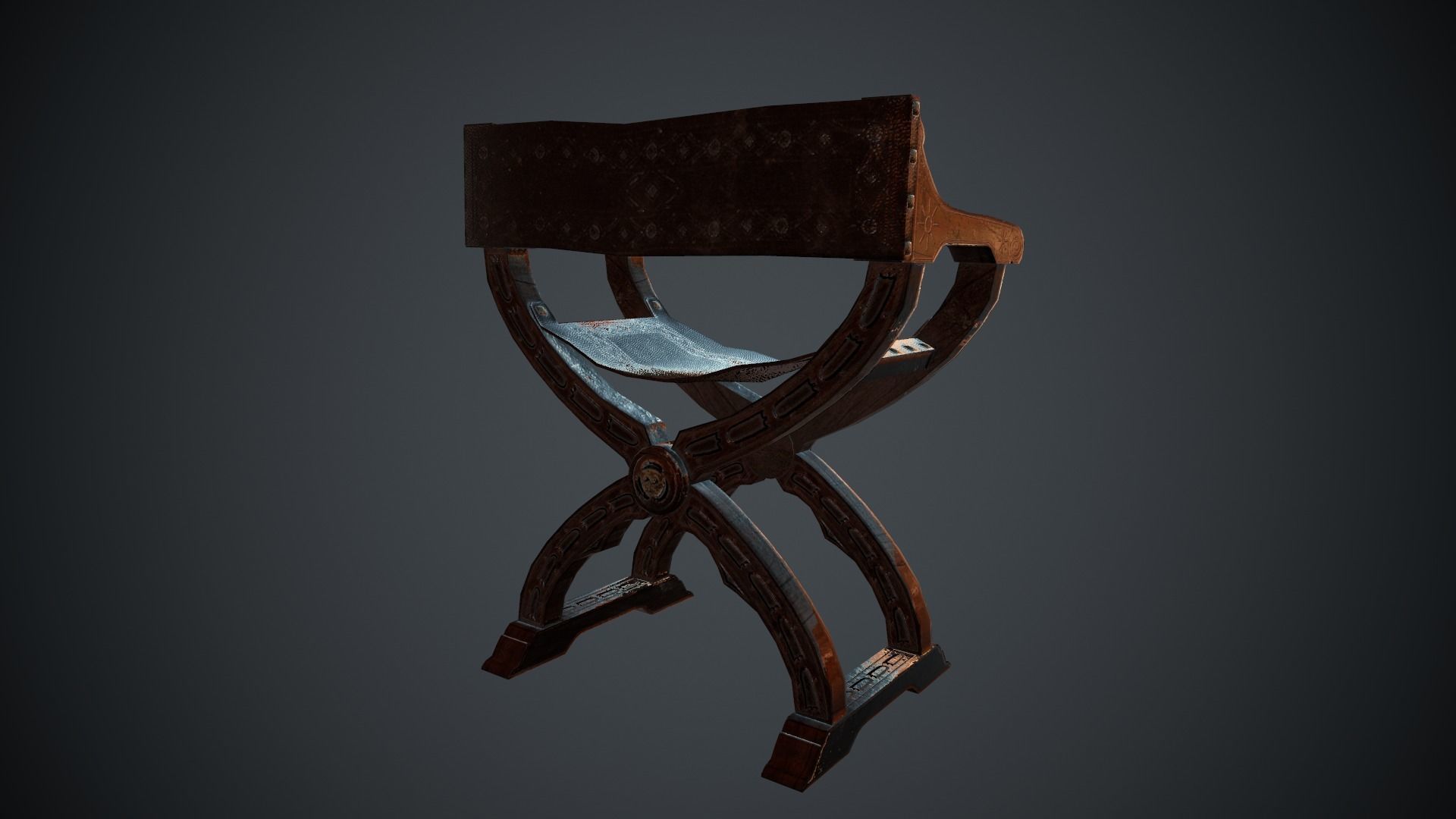 3D model Antique Ancient Chair VR / AR / low-poly | CGTrader