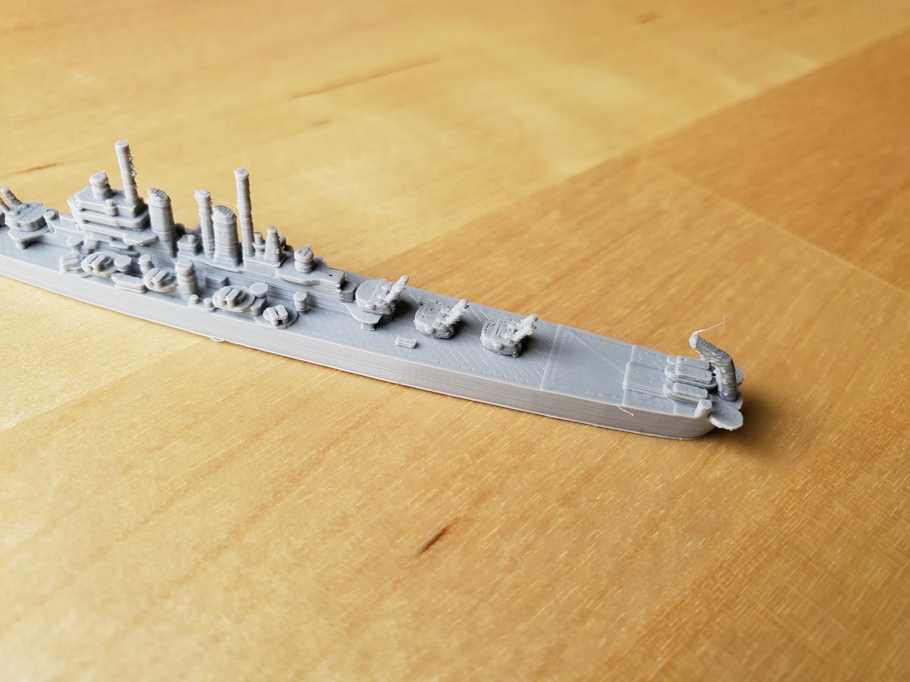 US Worcester Class Cruiser Warship 3D model 3D printable | CGTrader