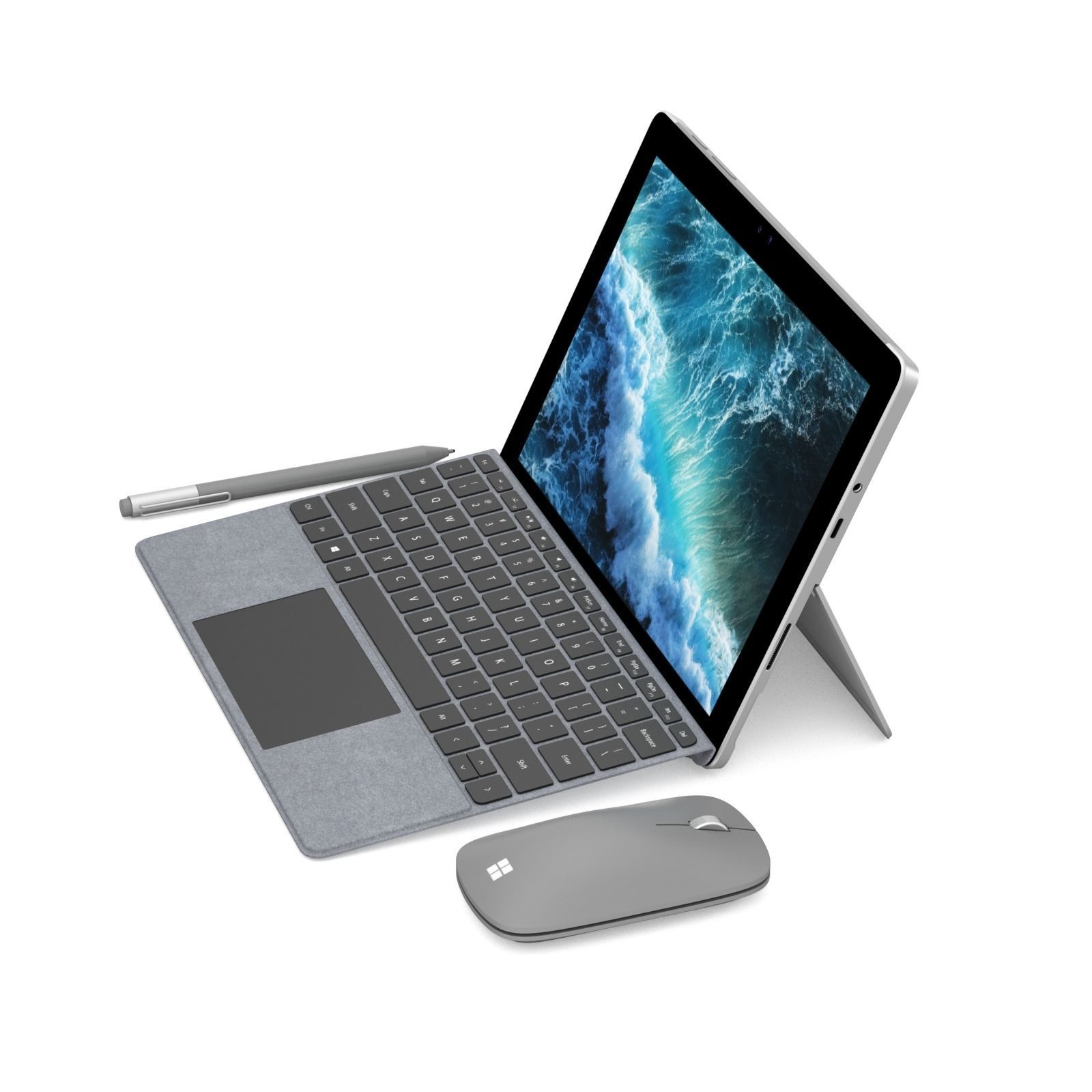 E3D - Microsoft Surface Go Type Covers Mobile Mouse Pen 3D model | CGTrader