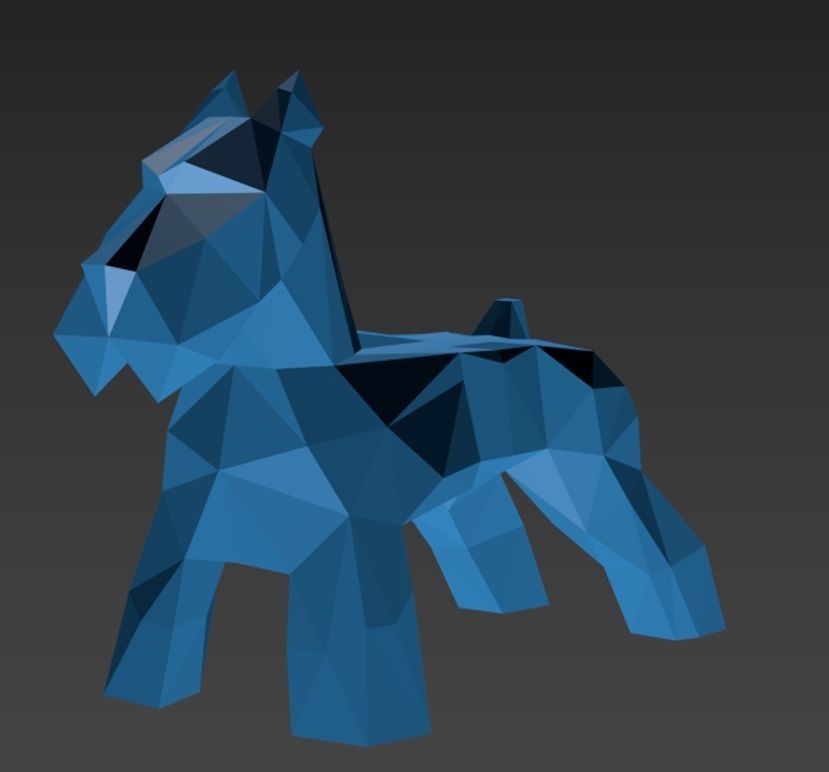 Low Poly Scottish Terrier for 3D Printing 3D model 3D printable | CGTrader