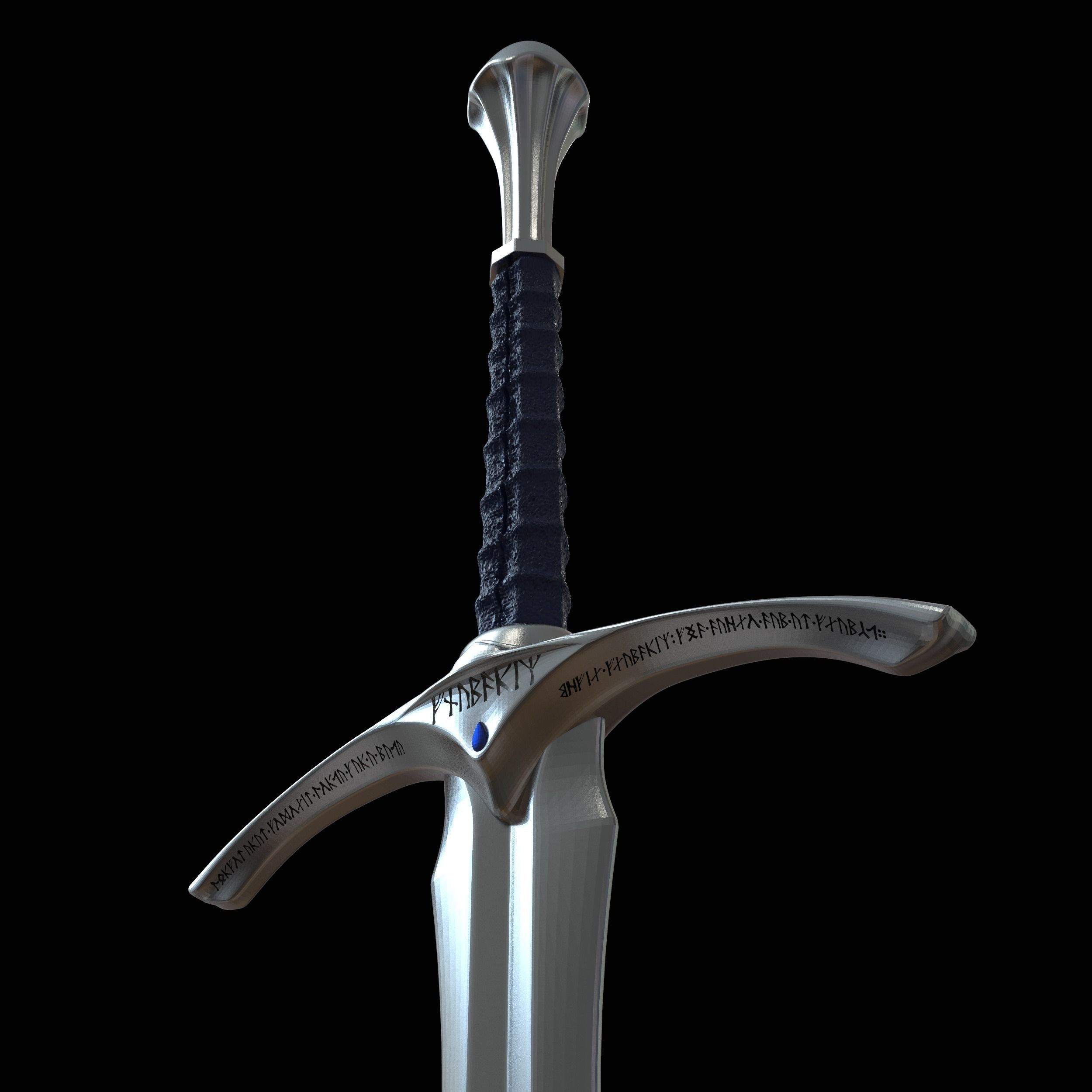 GANDALF GLAMDRING SWORD - THE HOBBIT 3D model 3D printable | CGTrader