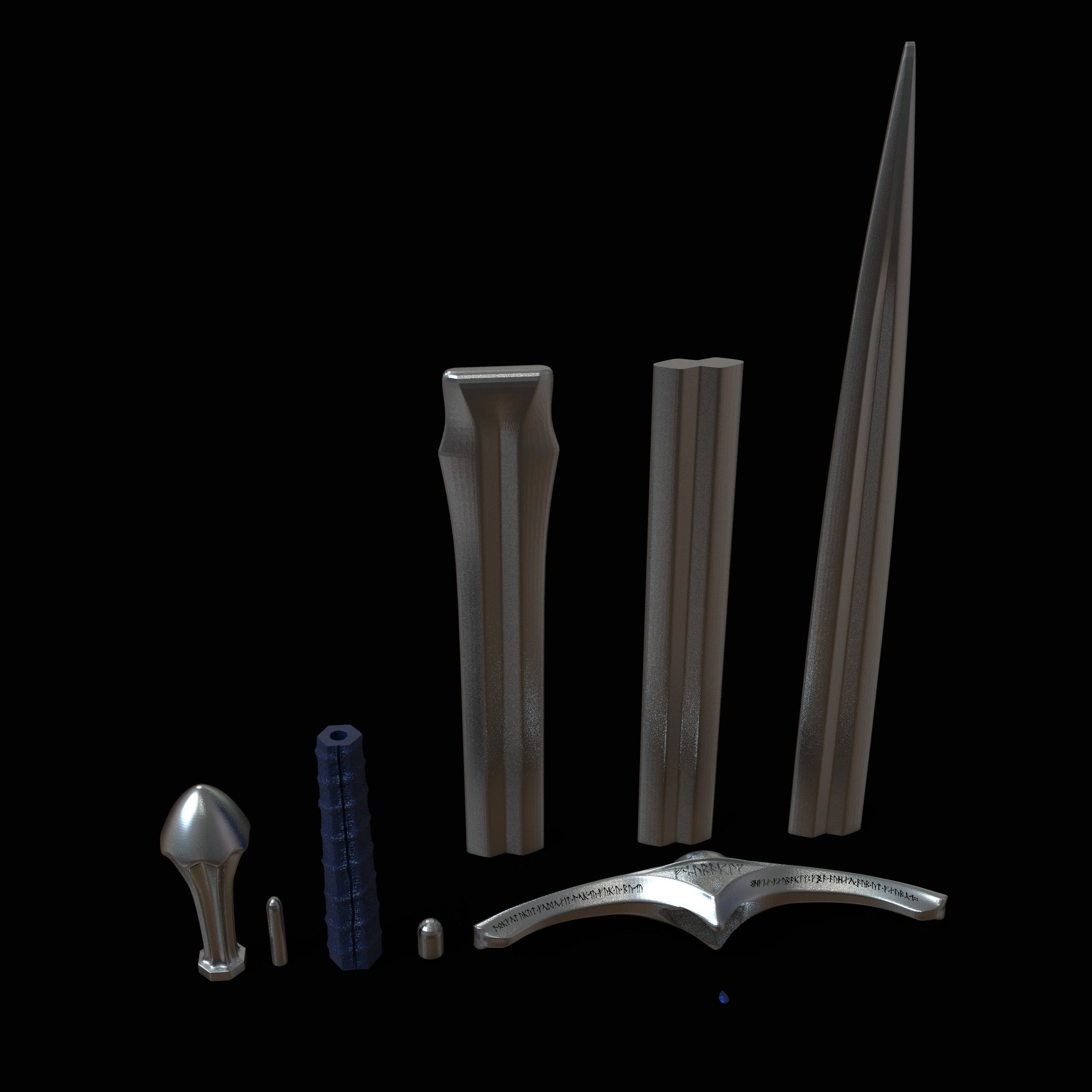 GANDALF GLAMDRING SWORD - THE HOBBIT 3D model 3D printable | CGTrader