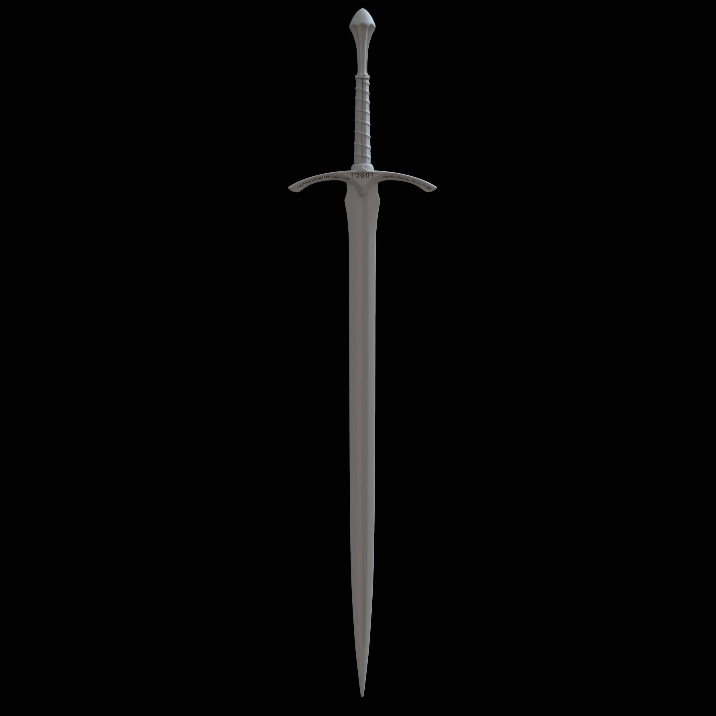 GANDALF GLAMDRING SWORD - THE HOBBIT 3D model 3D printable | CGTrader