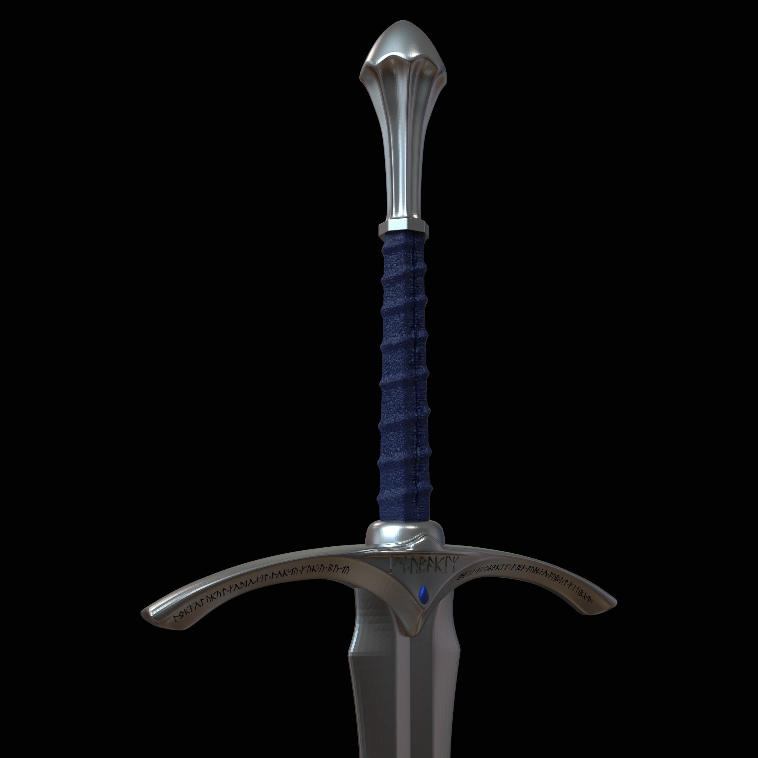 GANDALF GLAMDRING SWORD - THE HOBBIT 3D model 3D printable | CGTrader