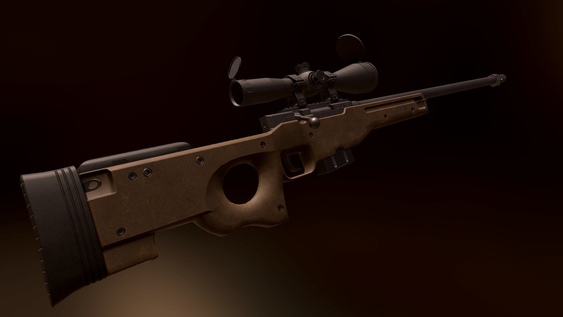 3D asset game-ready AWP - Accuracy International L96A1