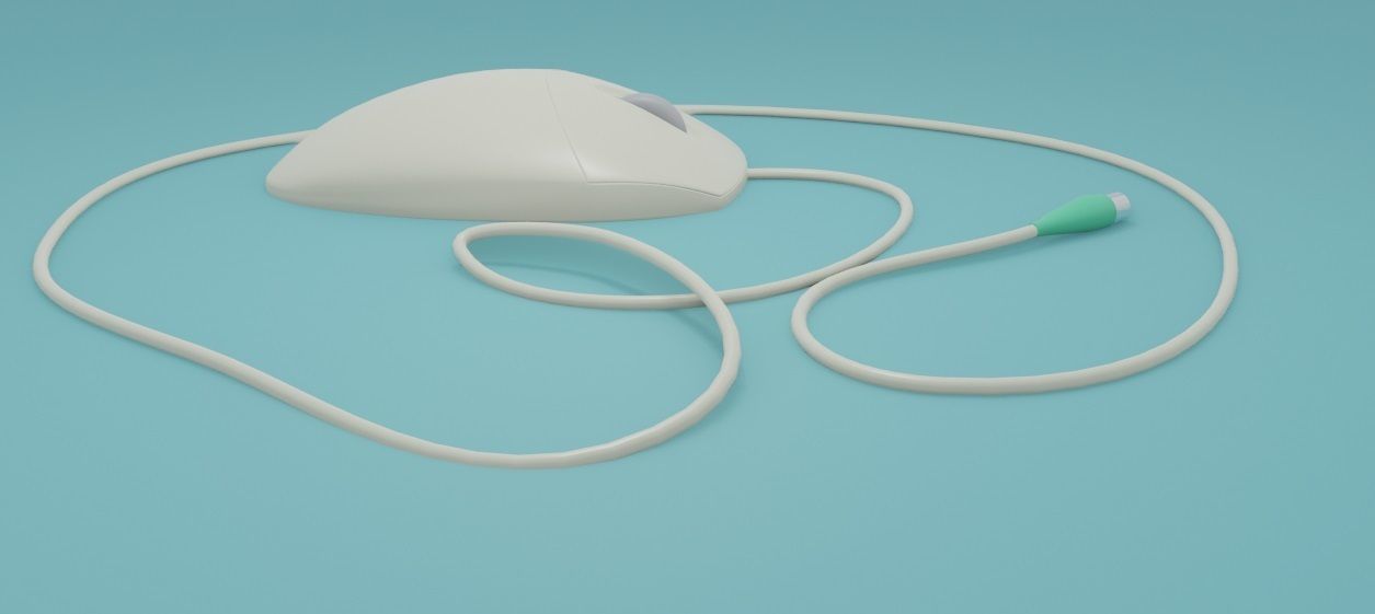 3D model 90s desktop mouse VR / AR / low-poly | CGTrader