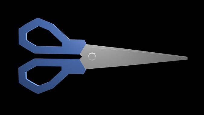 3D model Low poly scissors VR / AR / low-poly | CGTrader