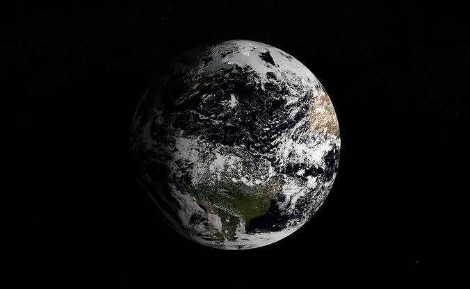 Planet Earth 3D model animated | CGTrader