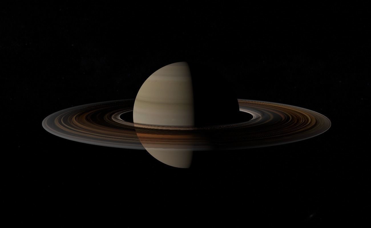 Planet Saturn 3D model animated | CGTrader