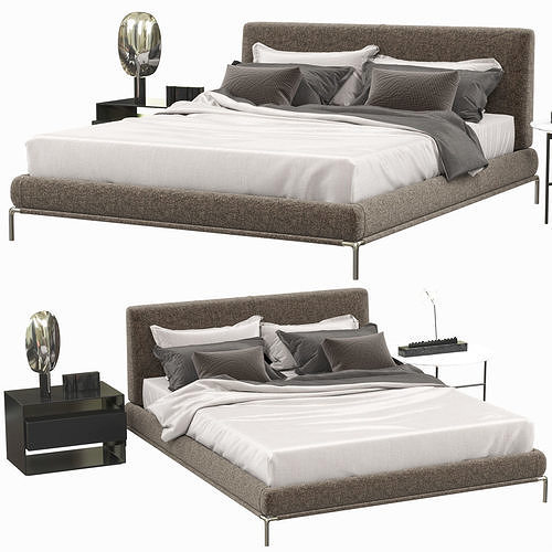 Flou Icon bed 3D model | CGTrader