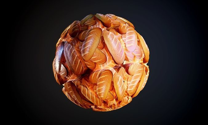 Food Bread Seamless PBR Texture Texture | CGTrader