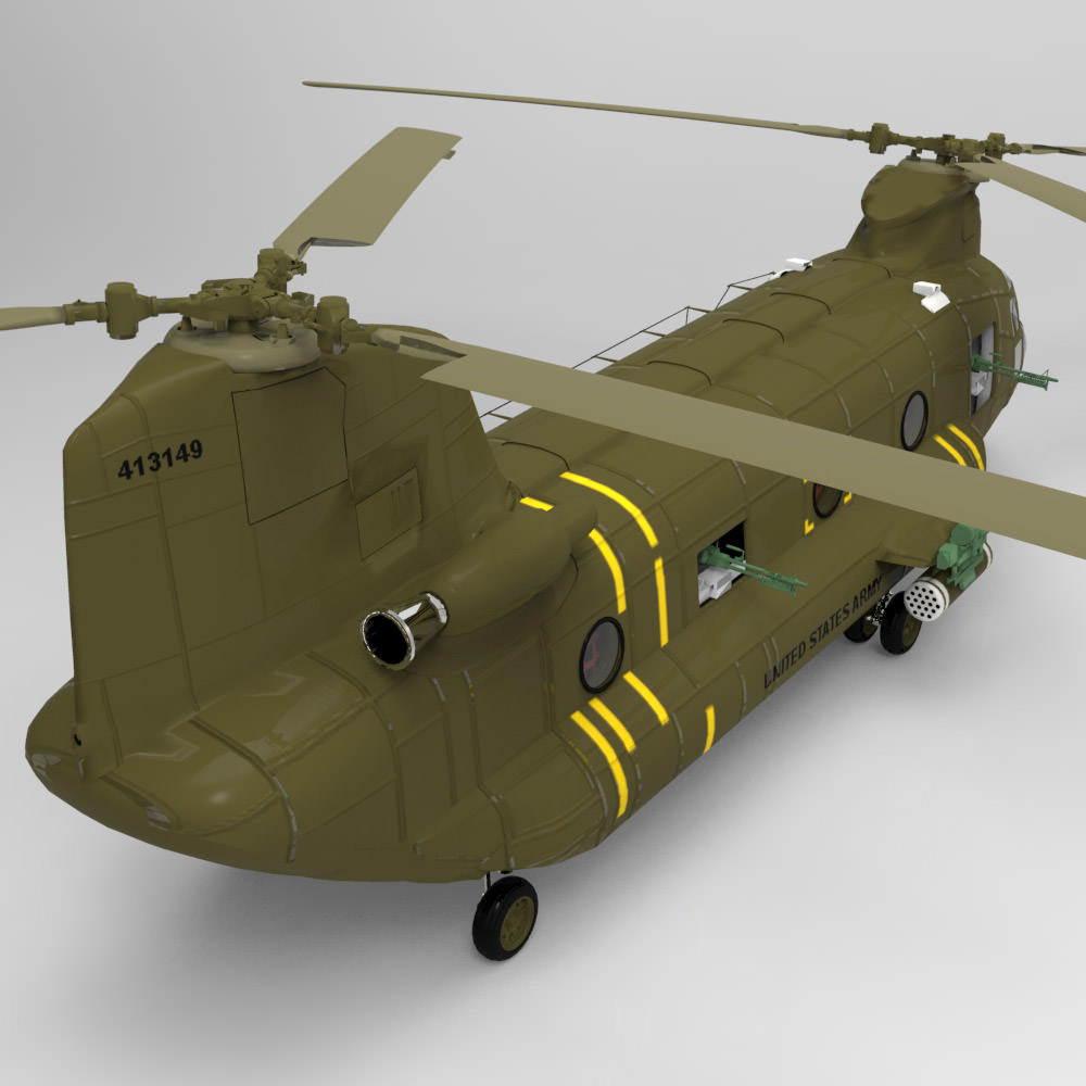 ACH-47 Chinook 3D model | CGTrader