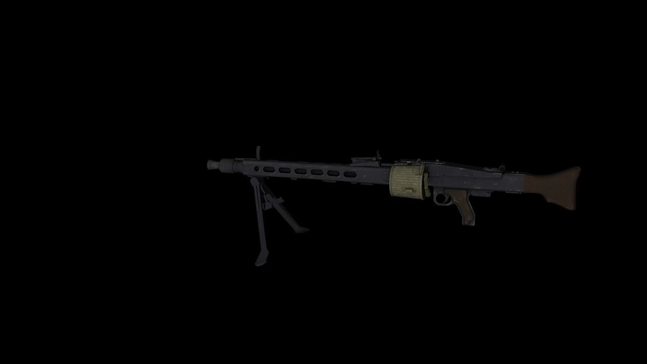 MG42 with firing song 3D model | CGTrader