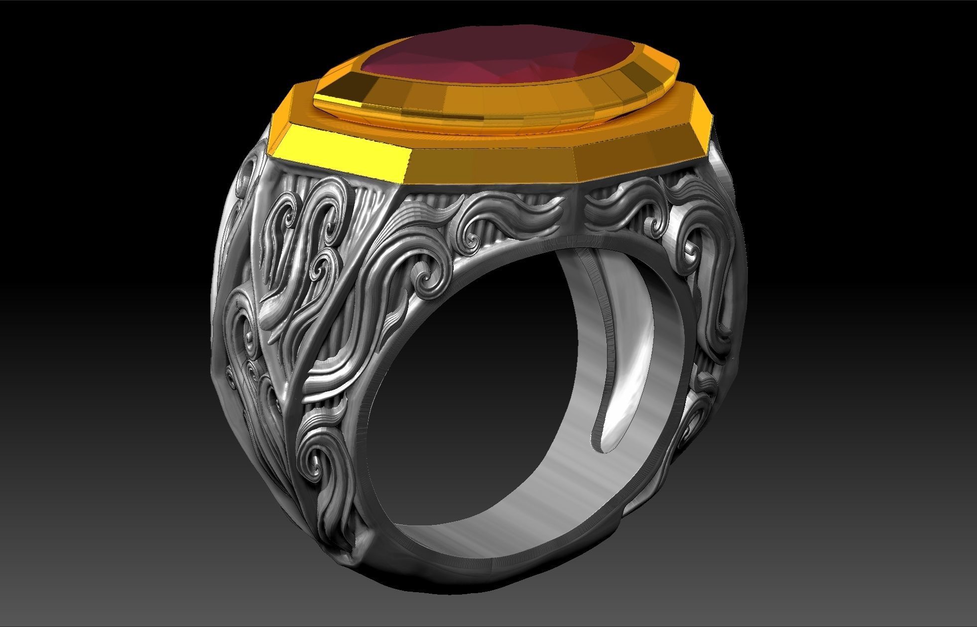 Silver Ring 3D model | CGTrader