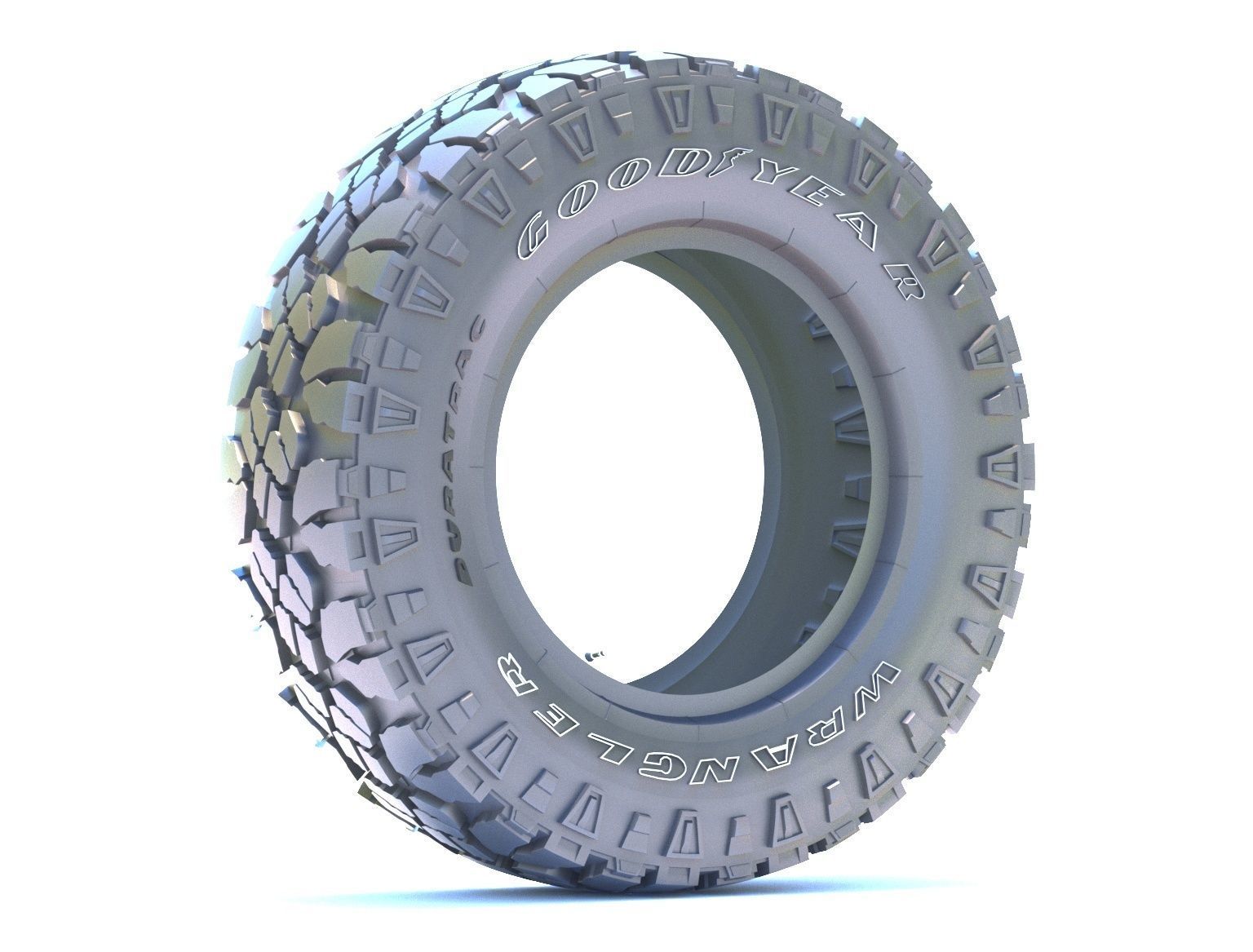 Tire Goodyear wrangler and rim 3D model 3D model | CGTrader