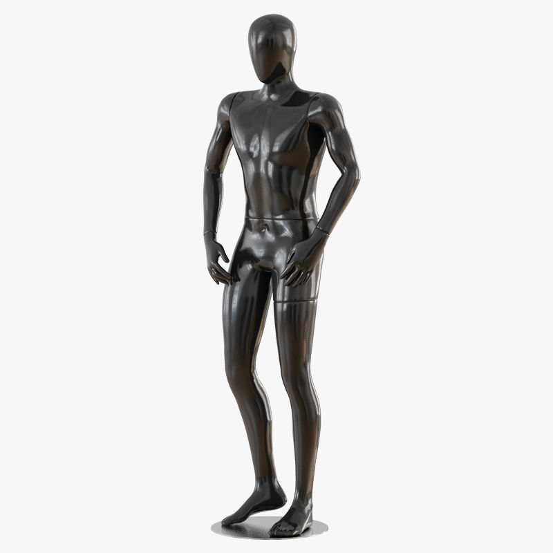 Faceless male mannequin 18 3D model | CGTrader