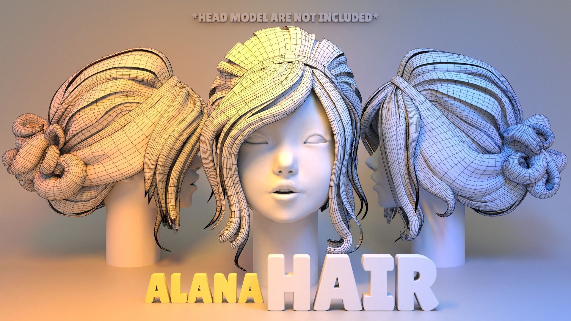 Alana Hair 3D model | CGTrader
