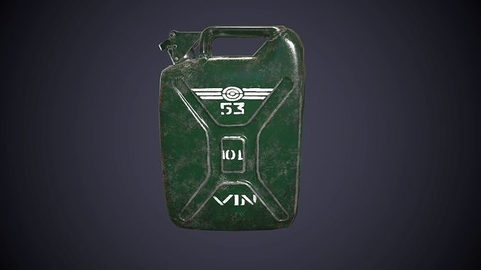 3D model Low poly Jerrycan gas can VR / AR / low-poly | CGTrader