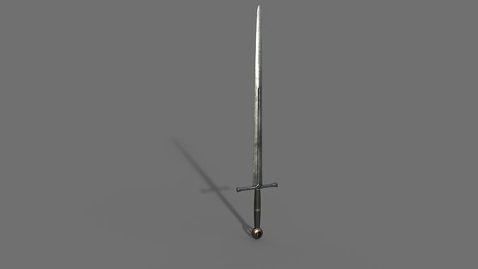 3D model Aged Longsword VR / AR / low-poly | CGTrader