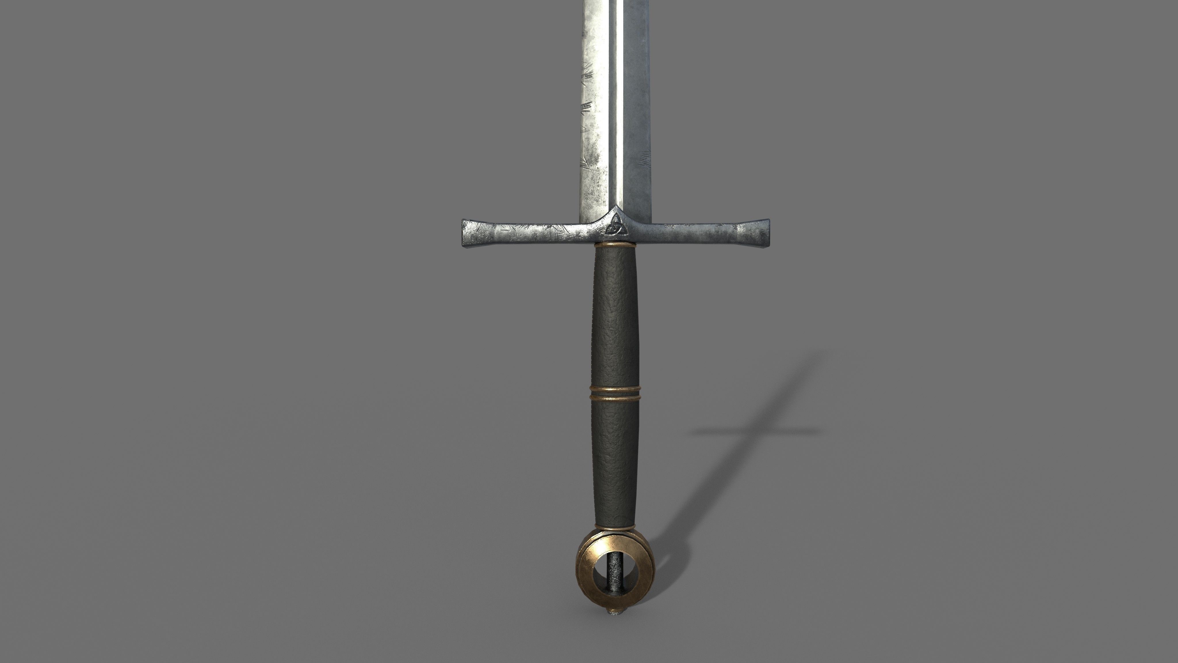 3D model Aged Longsword VR / AR / low-poly | CGTrader