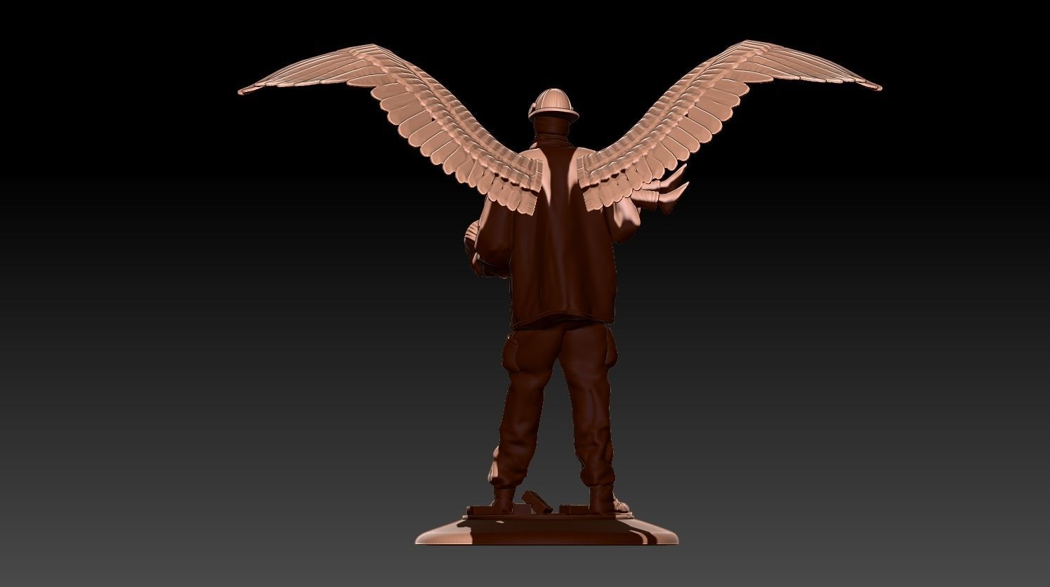 Firefighter Angel 3D model 3D printable | CGTrader