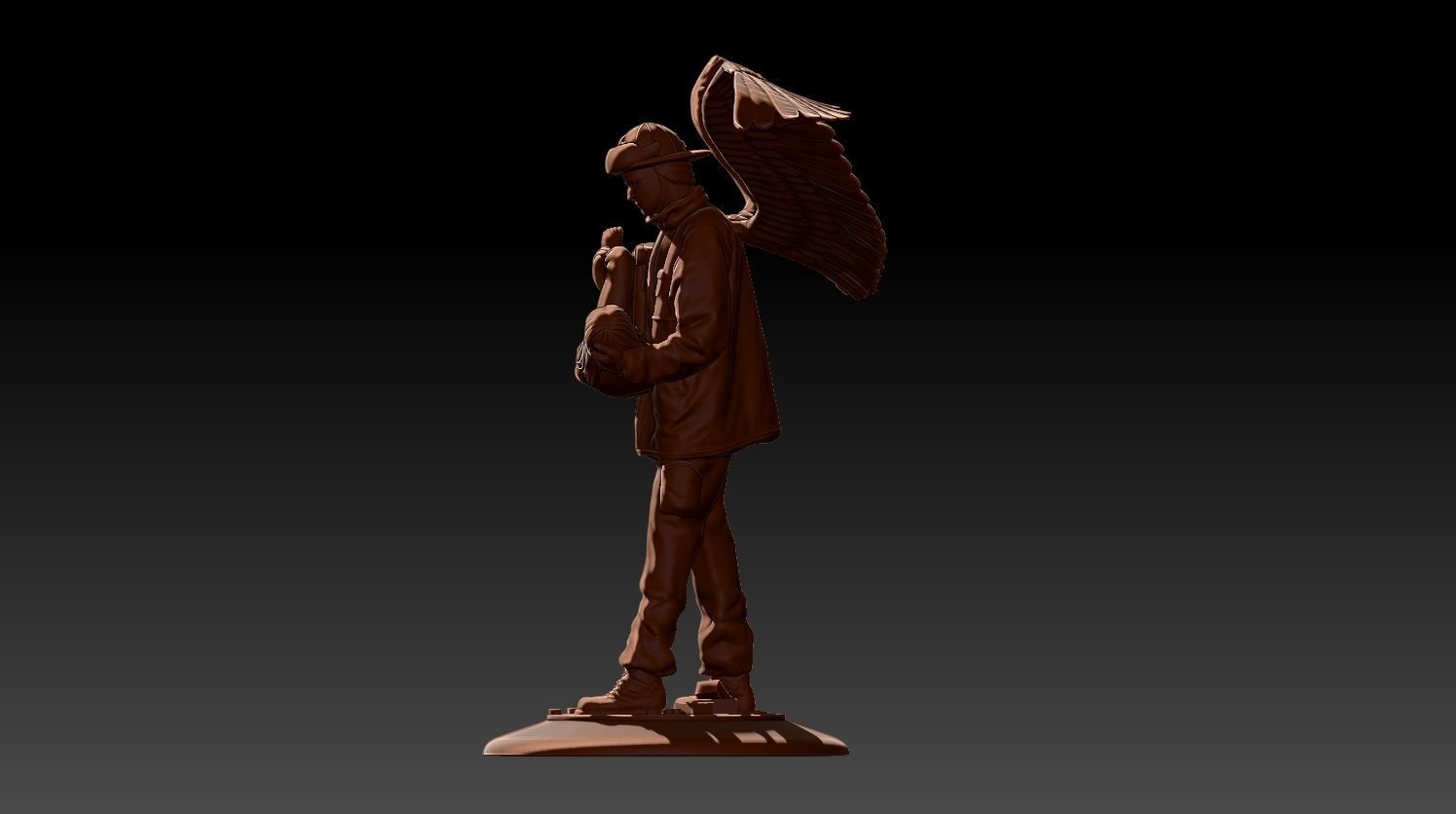 Firefighter Angel 3D model 3D printable | CGTrader