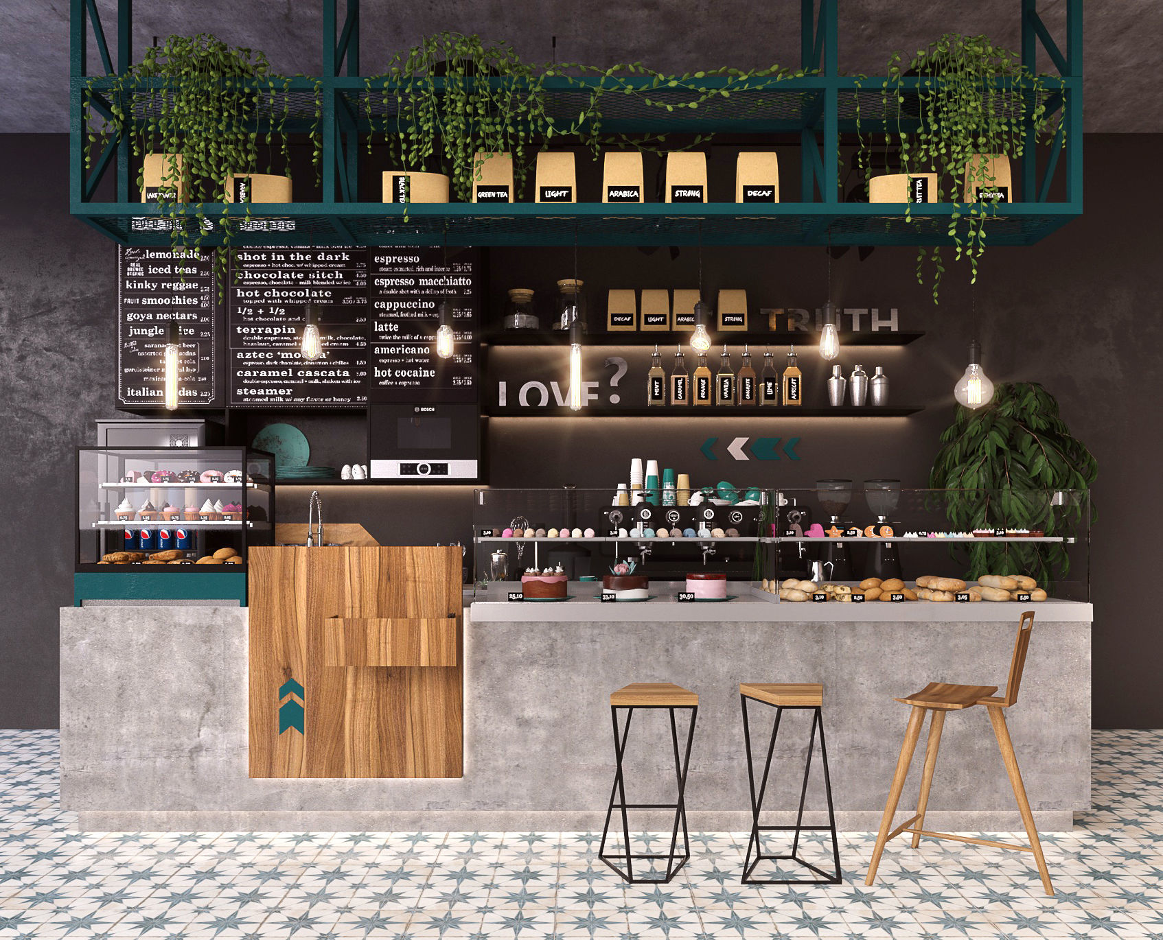 Coffee bar 3D model | CGTrader