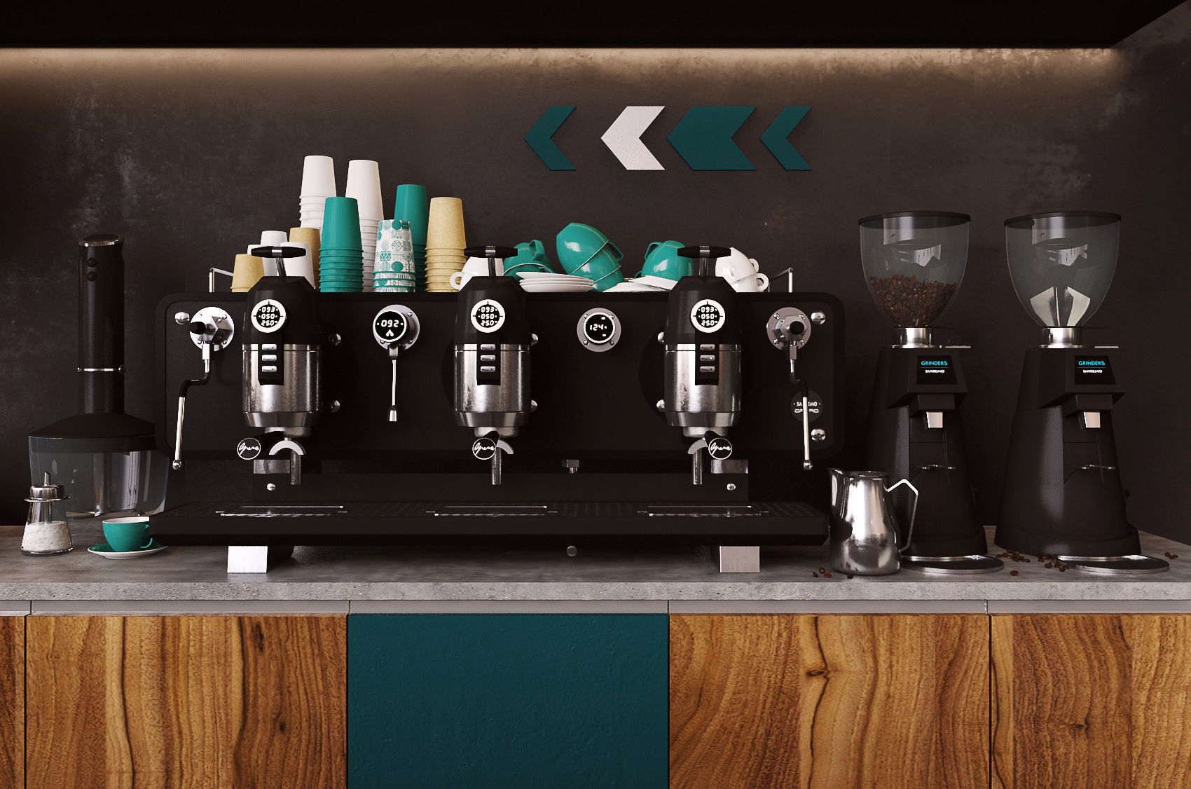 Coffee bar 3D model | CGTrader