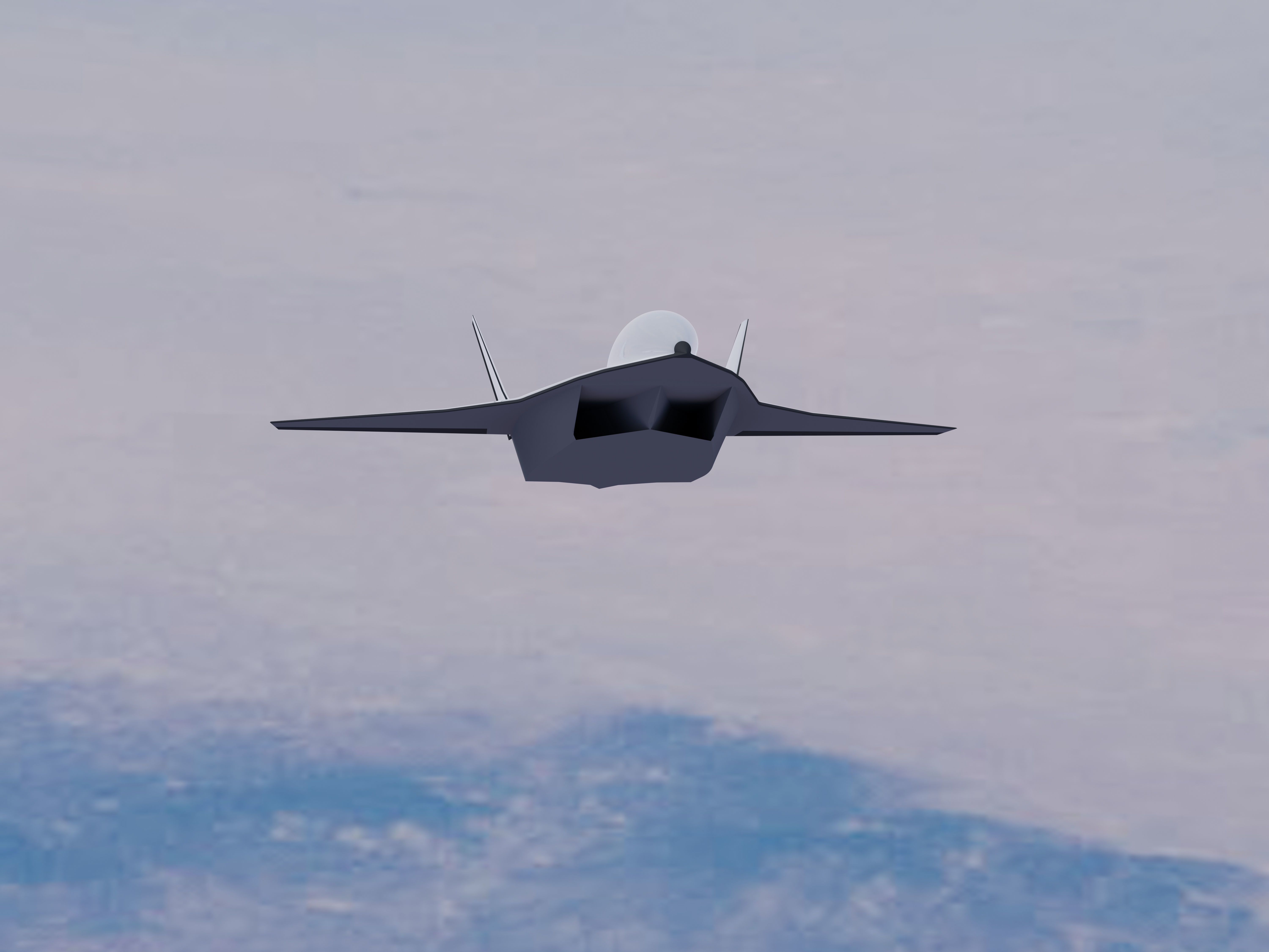 3D model Boeing Hypersonic Valkyrie II - Low Poly VR / AR / low-poly ...