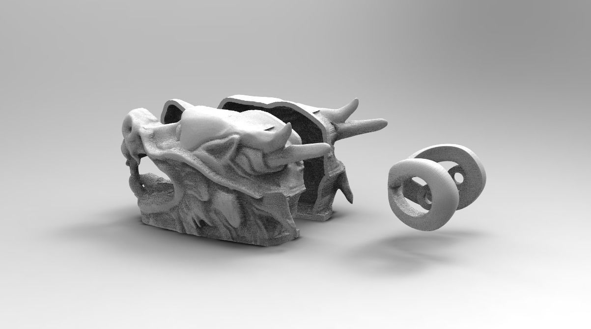 CHINESE DRAGON CHAIN 3D model 3D printable | CGTrader