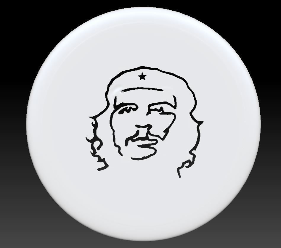 che guevara painting stencil 3D model 3D printable | CGTrader