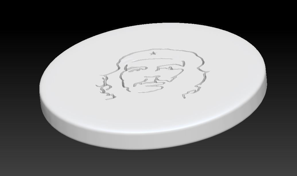 che guevara painting stencil 3D model 3D printable | CGTrader