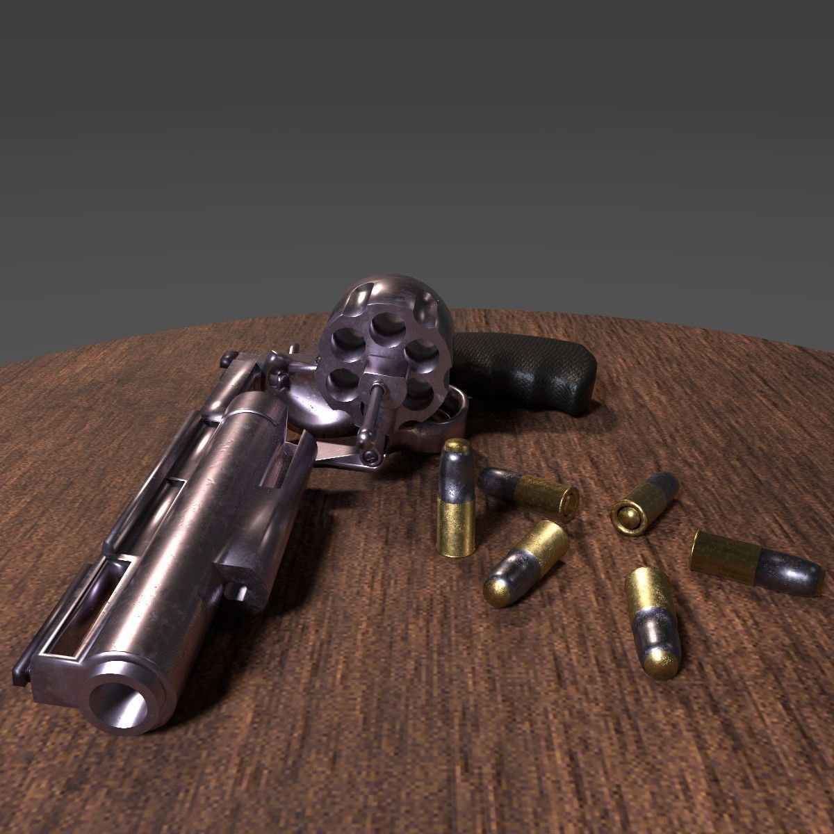 3D model Revolver VR / AR / low-poly | CGTrader