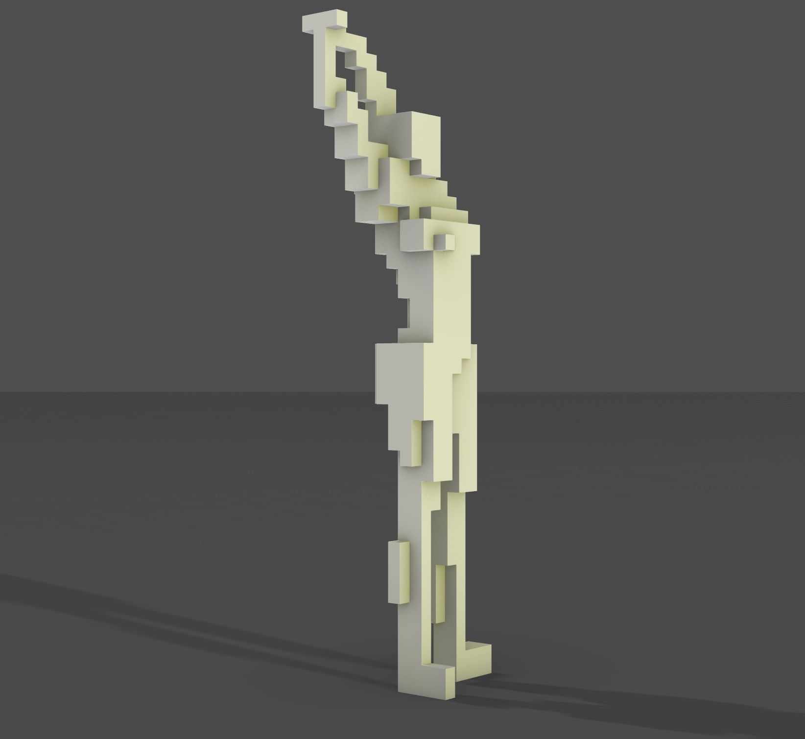 women standing pixelated free 3D model 3D printable | CGTrader