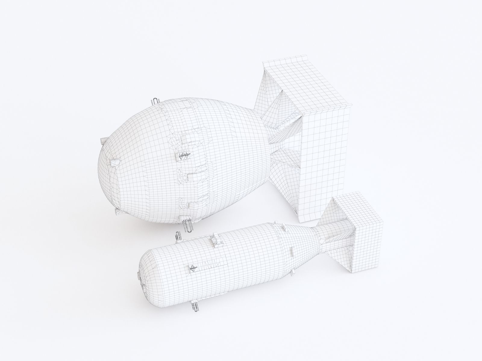 Atomic bombs 3D model | CGTrader