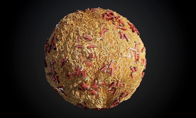 Hay Ground Terrain Shotgun Shells Seamless PBR Texture Texture | CGTrader