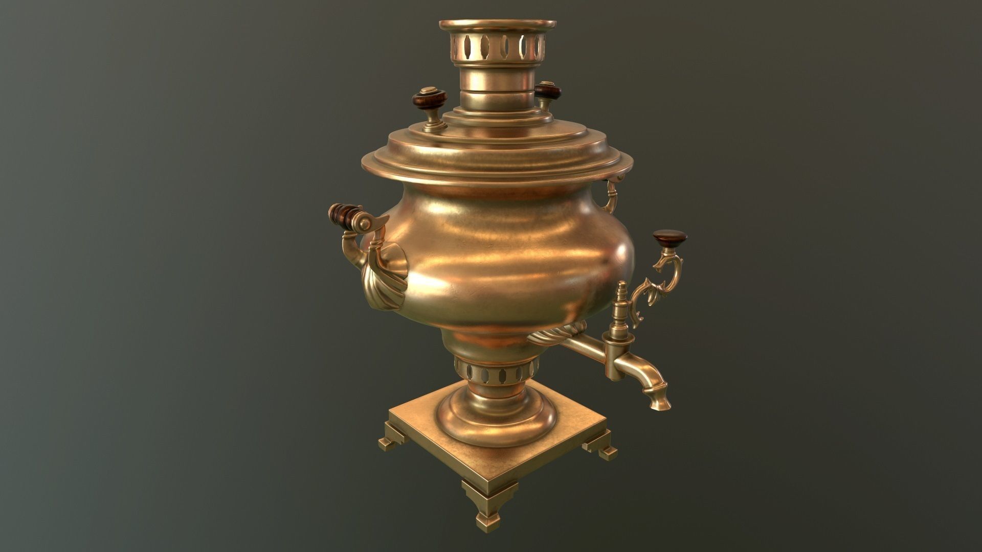 Samovar russian coffee pot - russian coffee pot free 3D model | CGTrader