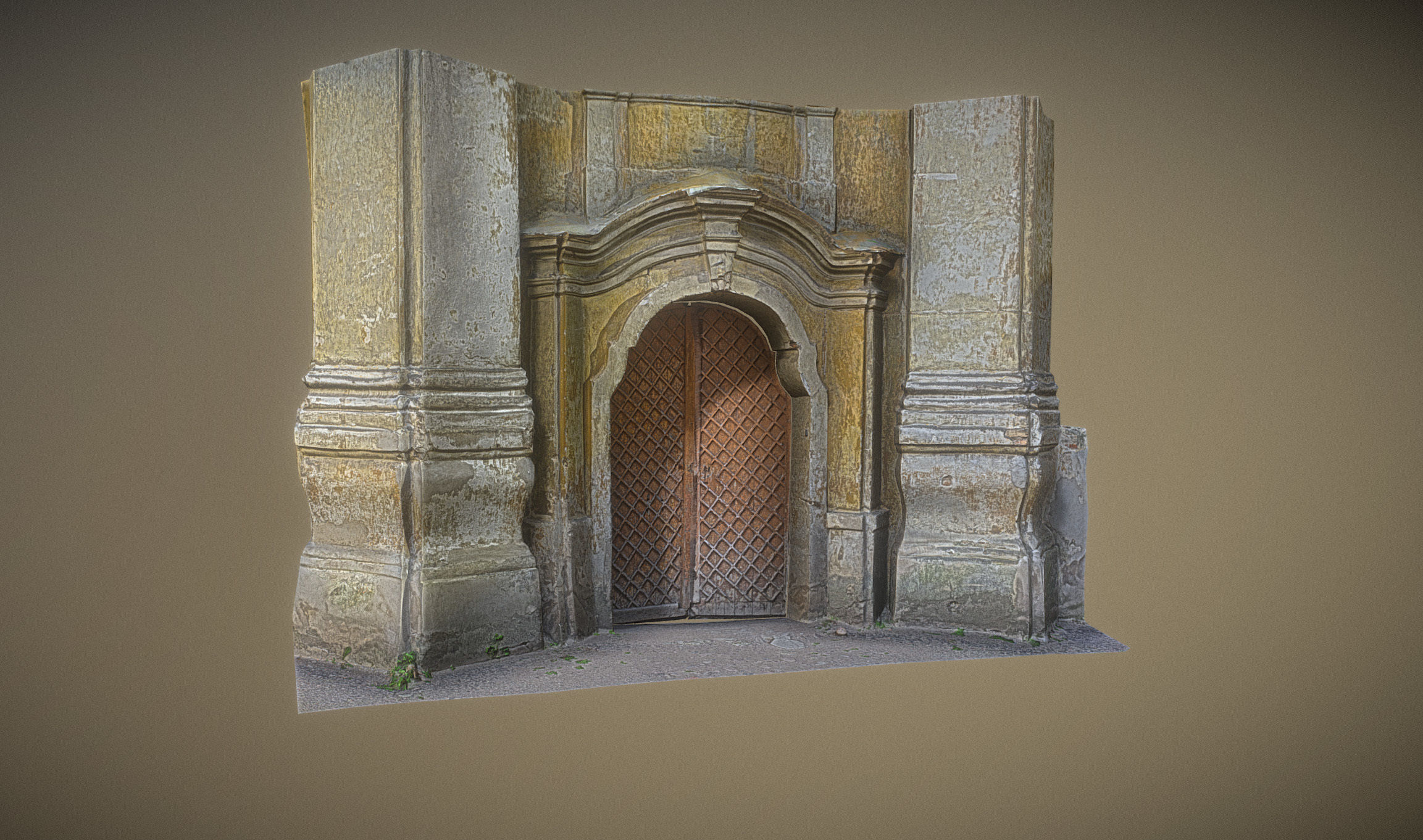3D model Old rusty church gate scan VR / AR / low-poly | CGTrader